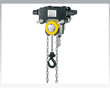 Yale Hand chain hoist with integrated push or geared type trolley ...